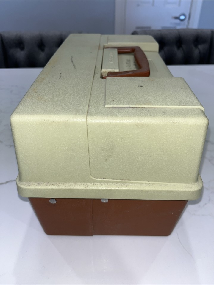 VINTAGE Plano Tackle Box Model 6303 - 3 Tier Fold Out Tray Fishing Made ...