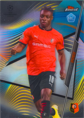 Jeremy Doku RC 2020-21 Topps Finest UEFA Champions League Soccer Rookie ...