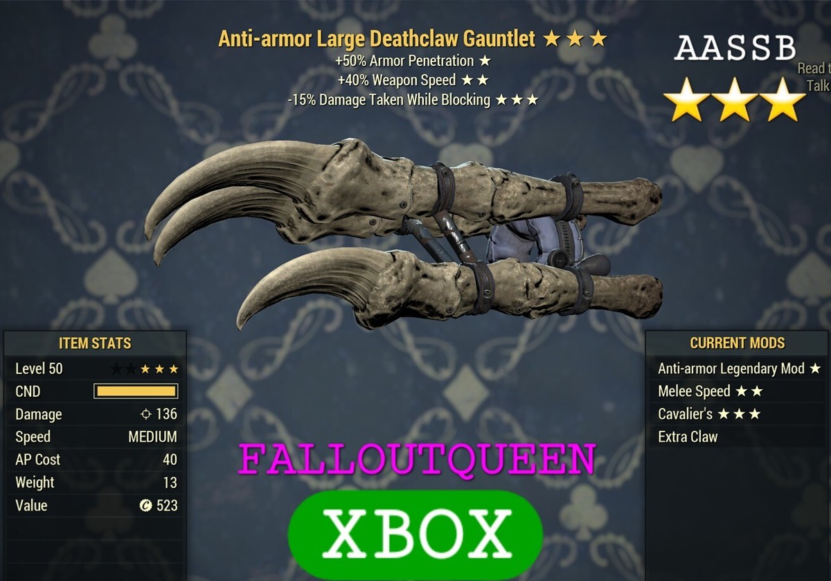 Fallout 4 Deathclaw Gauntlet