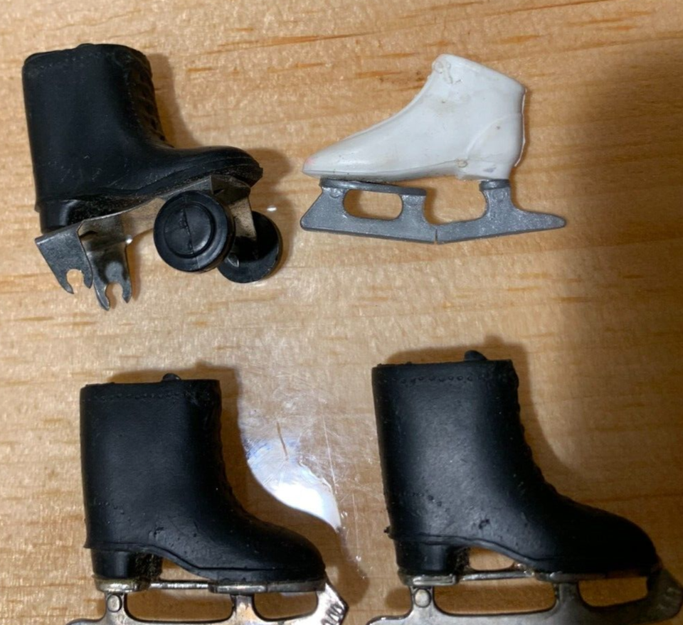 Authentic 4 Piece 1960's Ken & Barbie Ice Skate & Roller Skate Lot | eBay