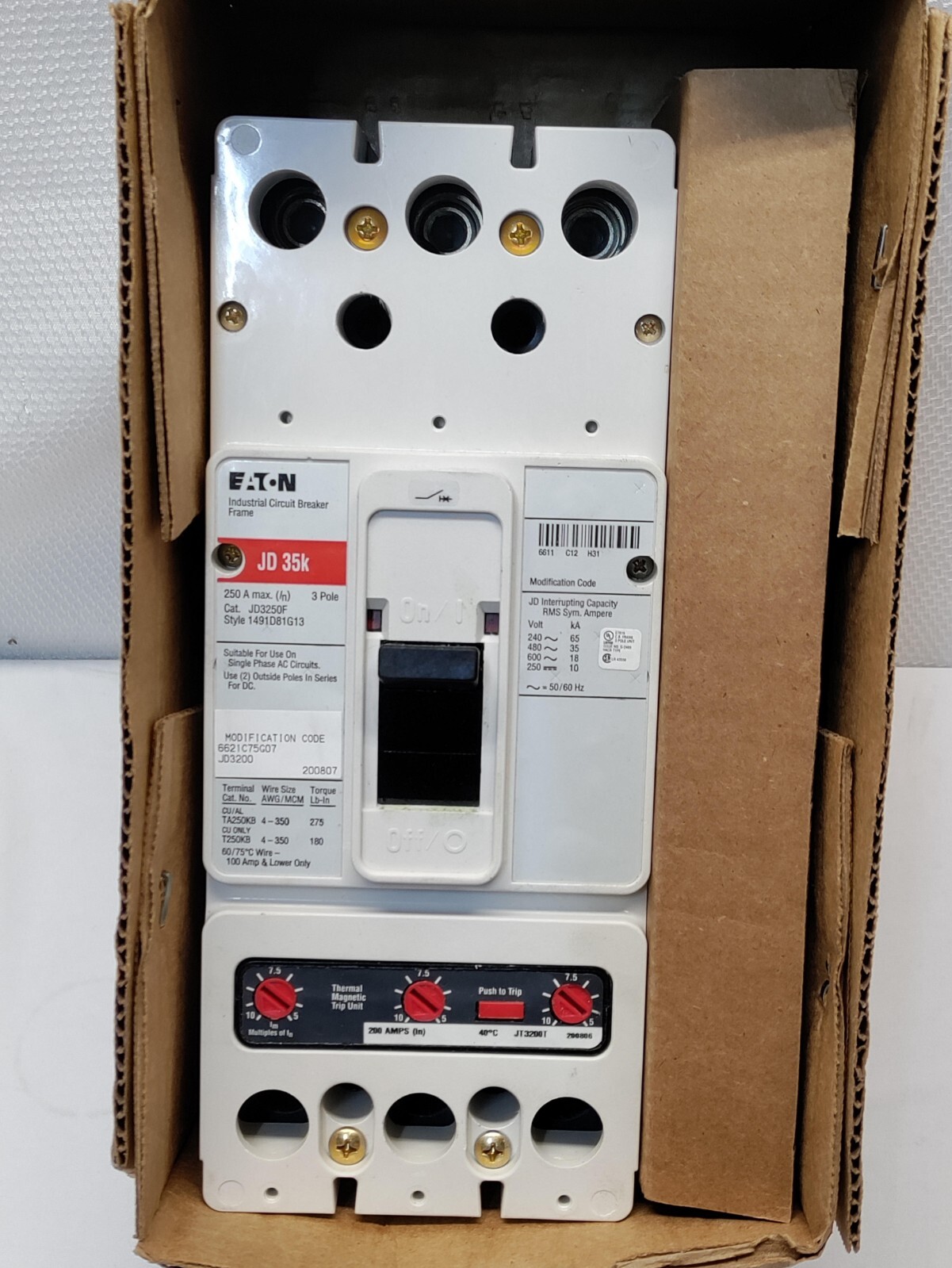 Eaton JD3250 Cutler Hammer Circuit Breaker for sale online | eBay
