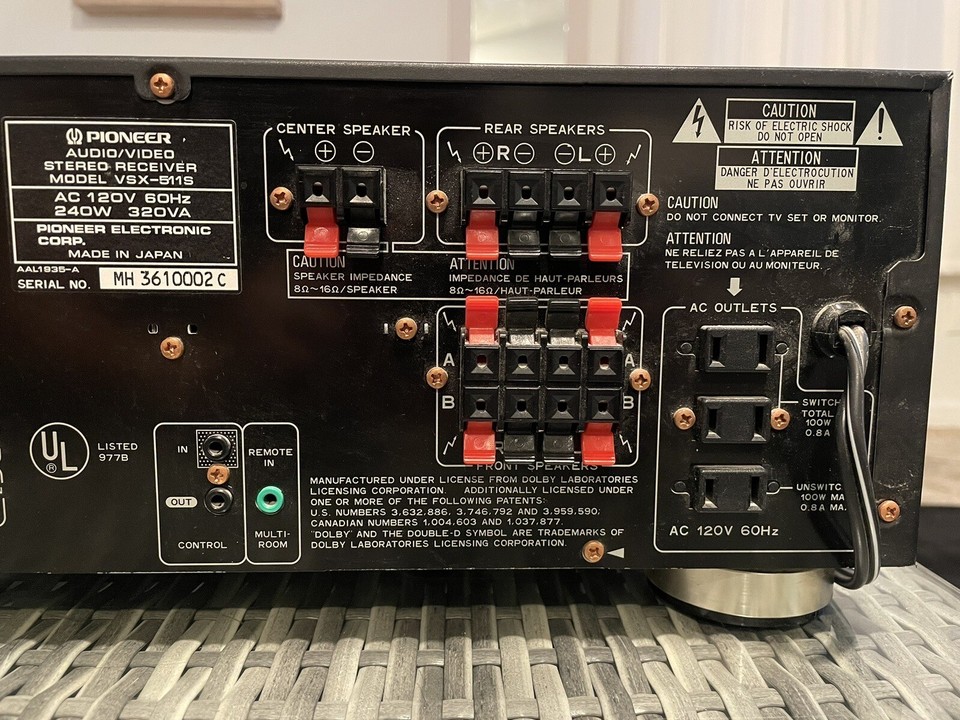 Pioneer VSX-511S Stereo Receiver | eBay