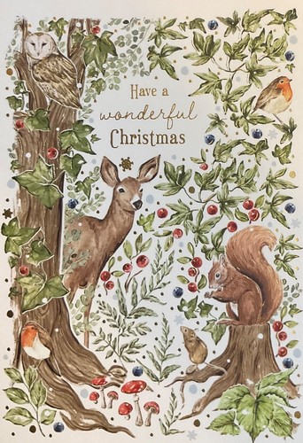 The Art File Countryside ~ Christmas Card ~ Foiled ~ Animals ~SINGLE ...