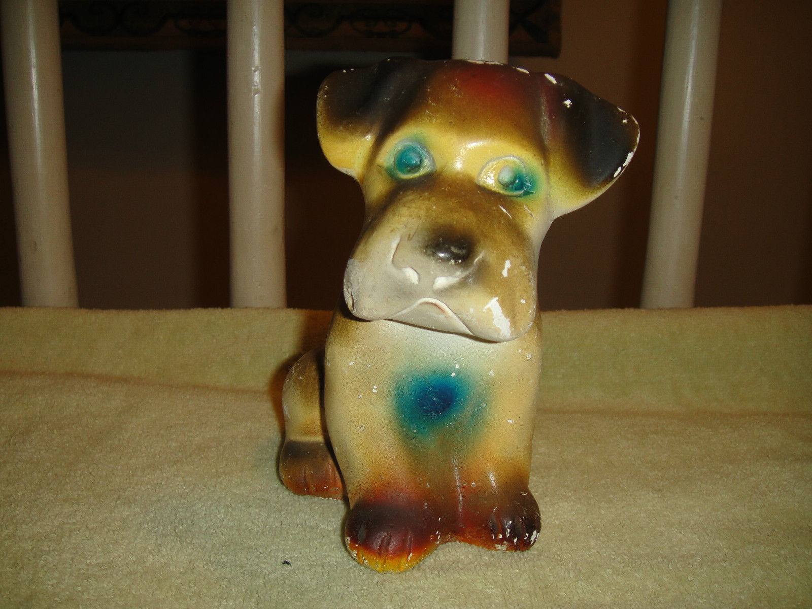Antique Chalkware Dog Lovely Old Dog Bank Chalkware Dog | eBay