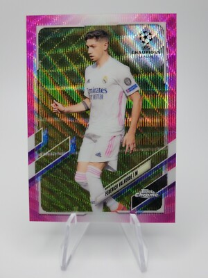 2020-21 Topps Chrome Ucl Federico Valverde Pink Wave Refractor #67 | eBay