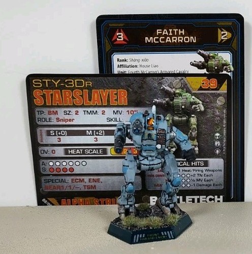 CGL Battletech Pro-painted Starslayer Mech With Pilot And Mech Cards | eBay