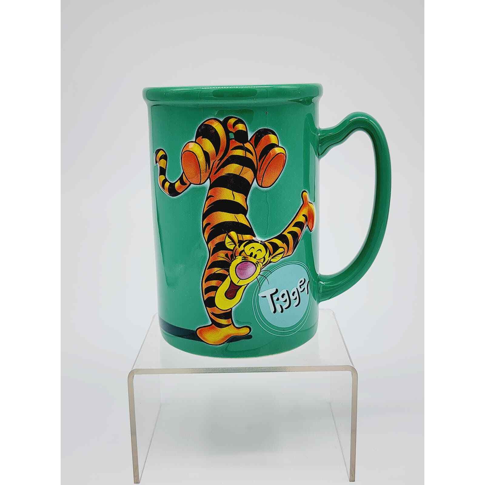 Disney Store Tigger Mug "Just Tiggerific", 3D Tigger Oversized Green ...