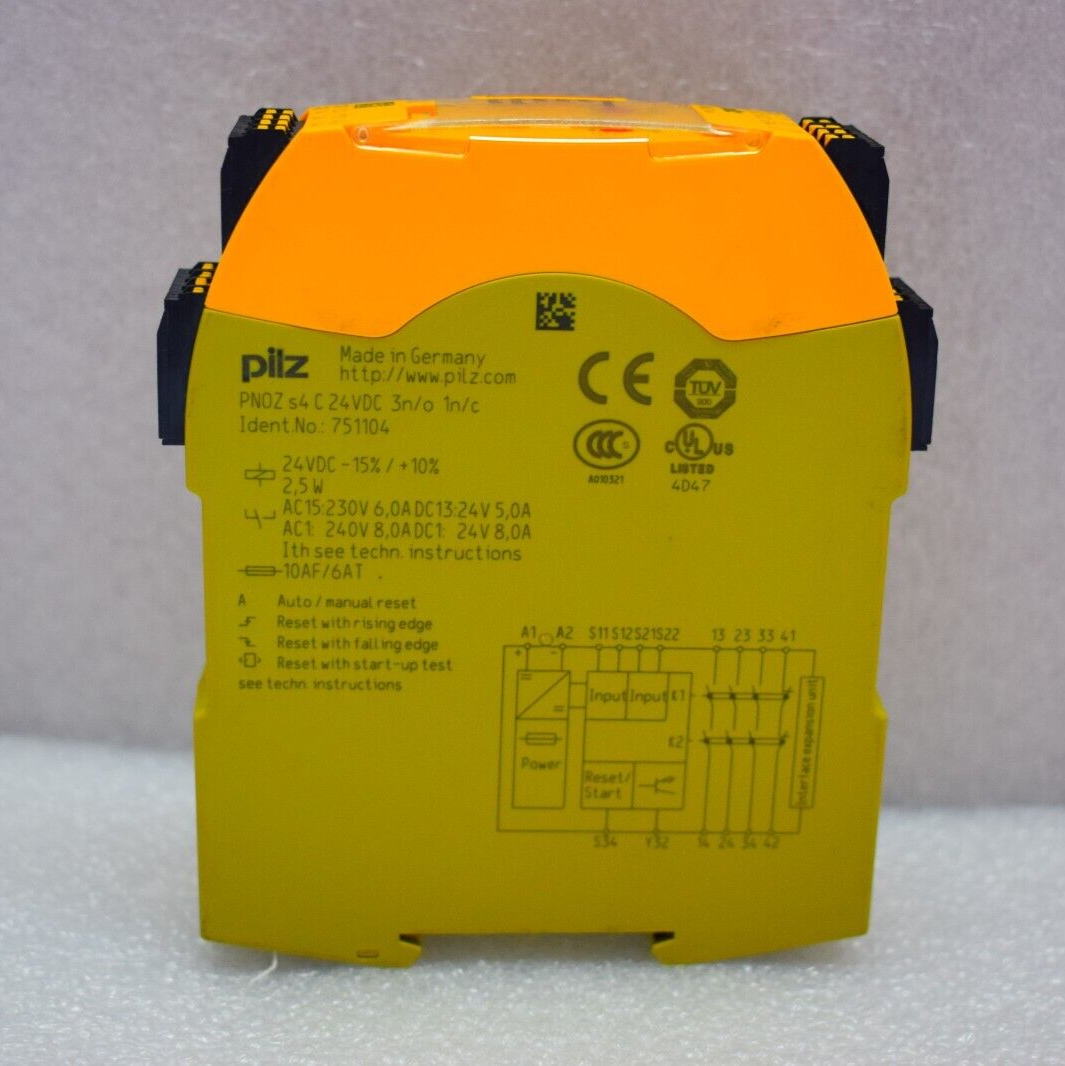 751104 PILZ PNOZ S4 STANDALONE 2-CHANNEL INPUT SAFETY RELAY 24VDC | eBay