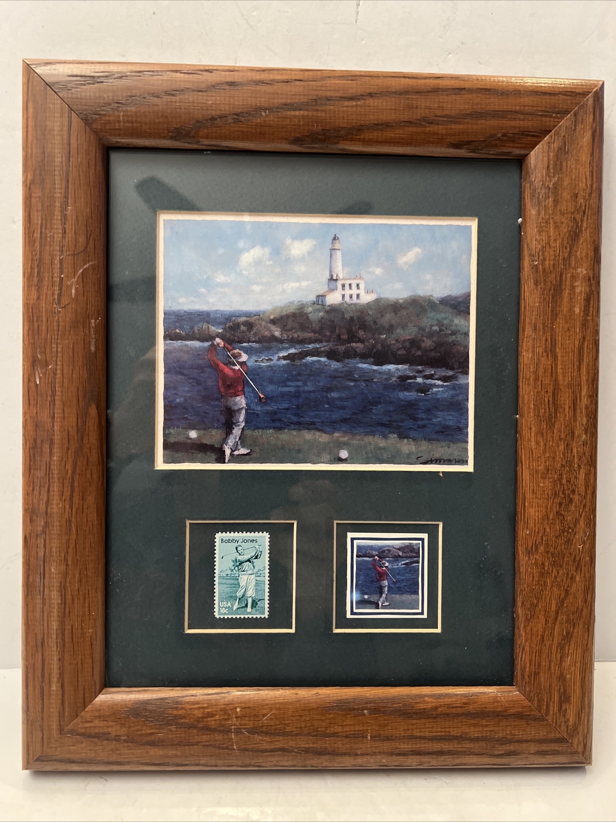 Bobby Jones Commemorative Matted Framed USPS 18 Cents Stamp Golf ...
