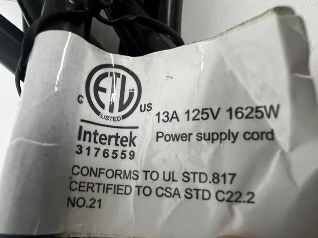 Intertek 3176559 Adapter CORDSET - 15a 125v 1875w for sale online | eBay