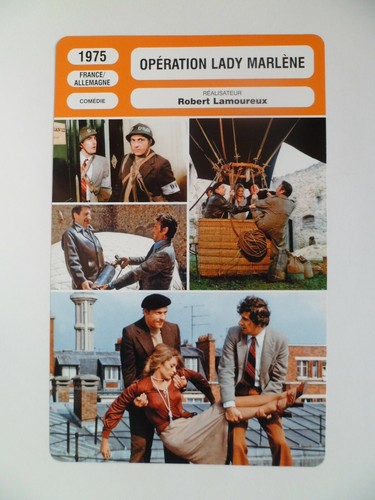 CARTE FICHE CINEMA 1975 OPERATION LADY MARLENE Michel Serrault Bernard ...