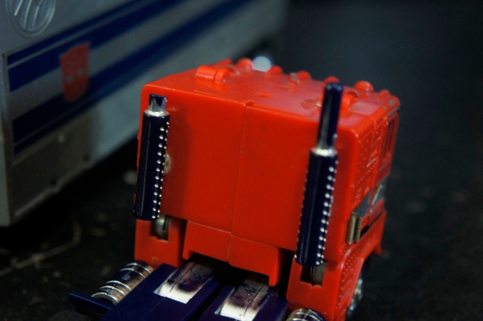 Vtg TRANSFORMER G1 AUTOBOT OPTIMUS PRIME CAB TRAILER VINTAGE G1 TAKARA ...