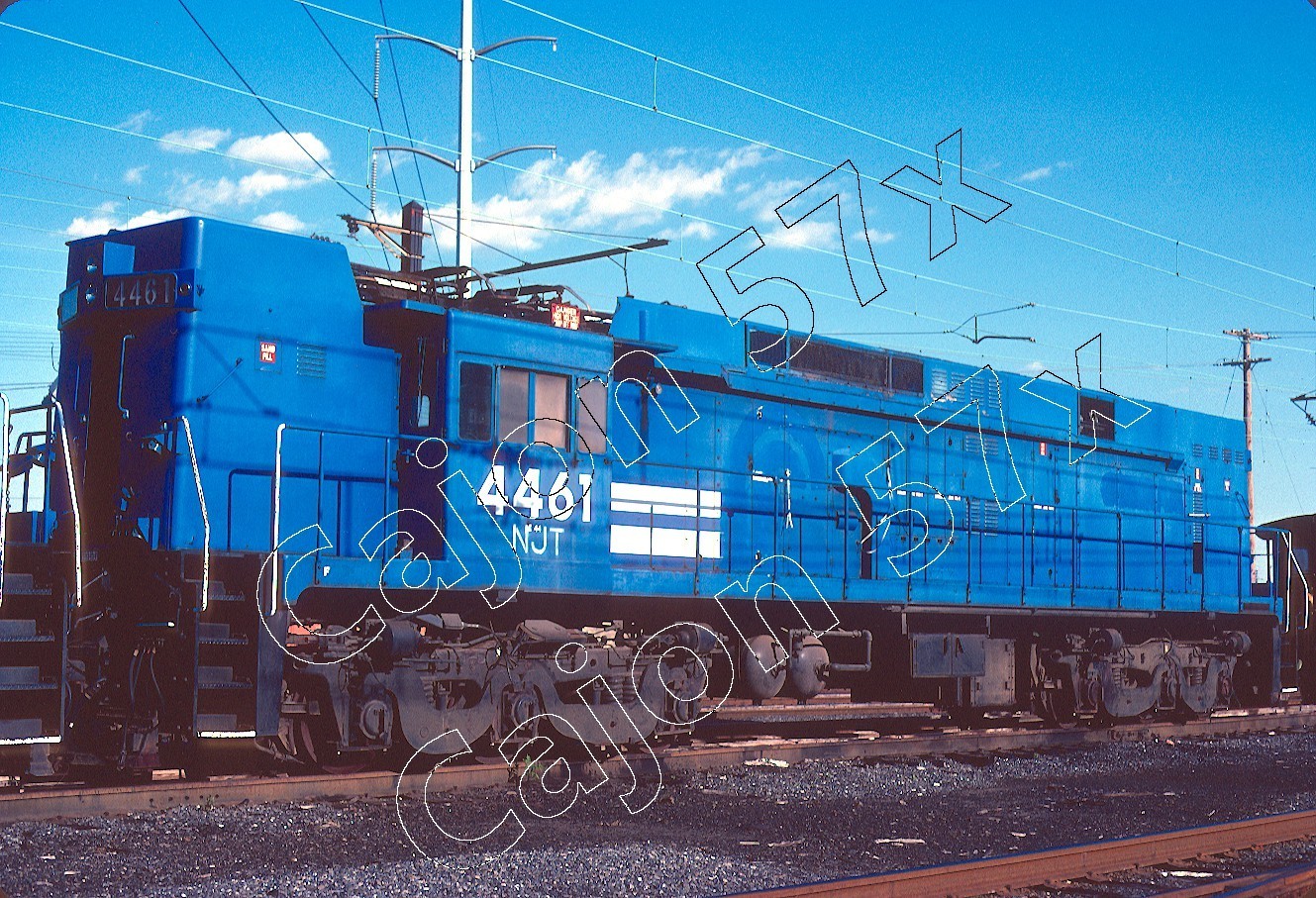 Original Slide- NJT New Jersey Transit E44 4461 ex-CR At Wilmington, DE 6/89 | eBay