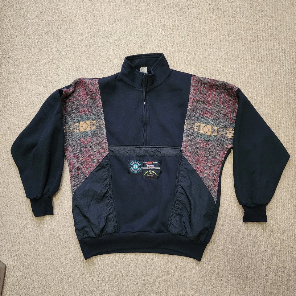 Vintage Australian Bush Country 1/4 Zip Jumper Mens XL 1990s Surf T.S ...