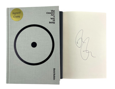 Rick Rubin Signed Autograph The Creative Act A Way of Being Book Def ...