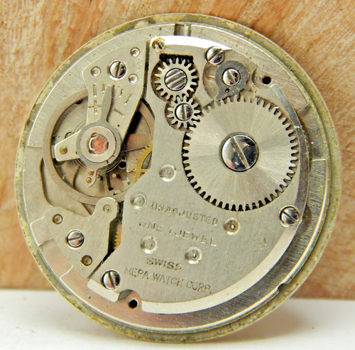 Vintage Cardiff De Luxe Mepa watch co mens wrist watch movement w/ dial ...