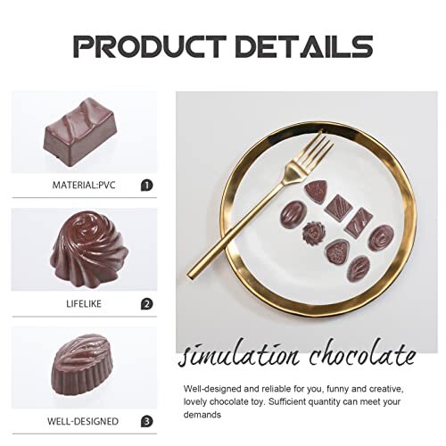 8pcs Fake Chocolate Props Simulated Chocolates Models Bulk Faux Dessert ...
