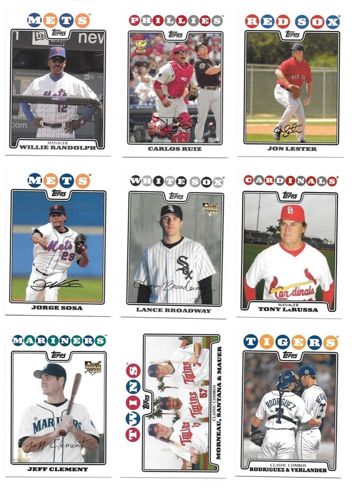 2008 Topps Baseball Trading Cards / Pick / Choose from list #s 251 ...