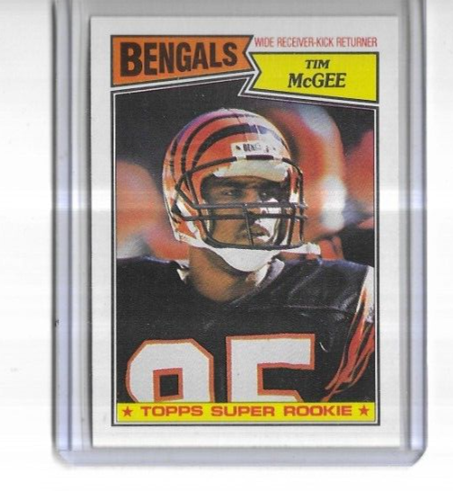 1987 Topps Football #190 Tim McGee Cincinnati Bengals | eBay