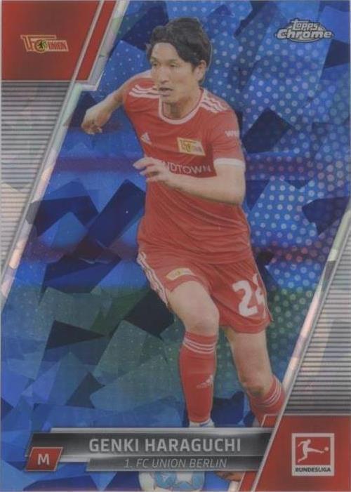 2021-22 Topps Chrome Bundesliga Sapphire Edition - Genki Haraguchi #17 ...