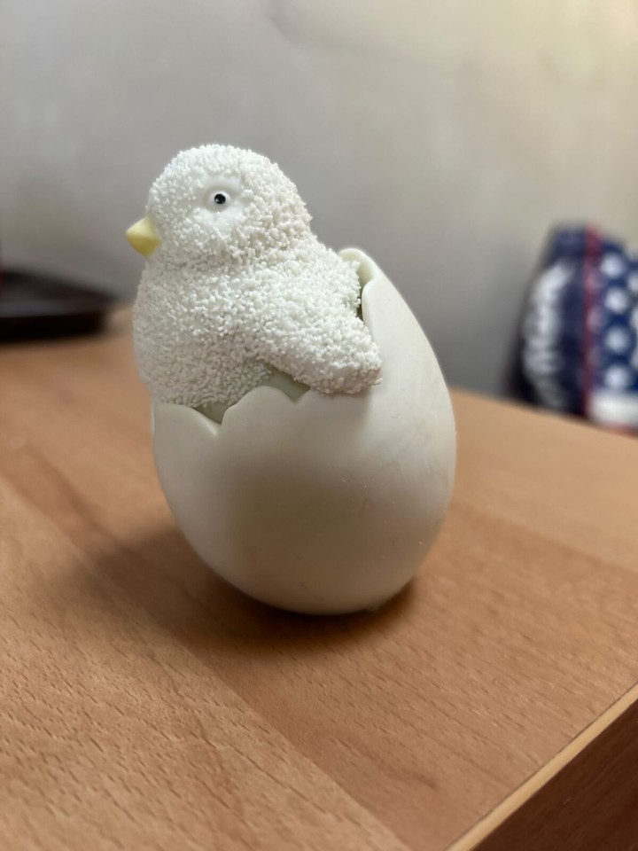 DEPT 56 BABY CHICK IN EGG SHELL SPRING SNOWBABIES FIGURINE 3.5" tall | eBay