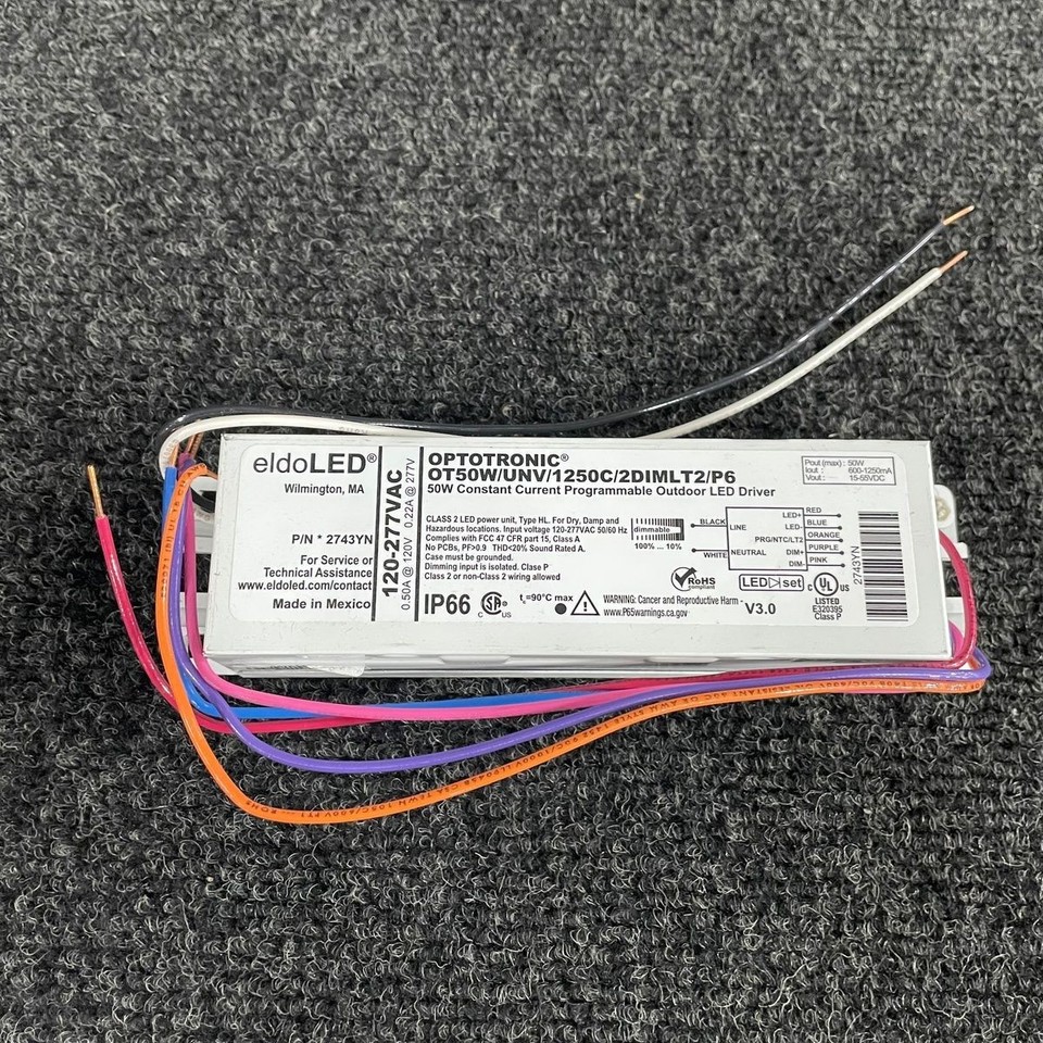 ELDO LED Optotronic 50W Constant Current Outdoor Dimmable LED Driver ...