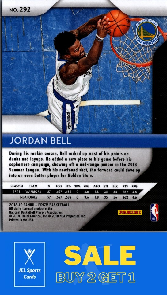 2018 Panini Prizm #292 Jordan Bell | eBay
