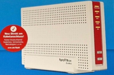 AVM FRITZ!Box 6591 Cable Kabelmodem WLAN Router Modem Wi-fi Weiß MESH ...