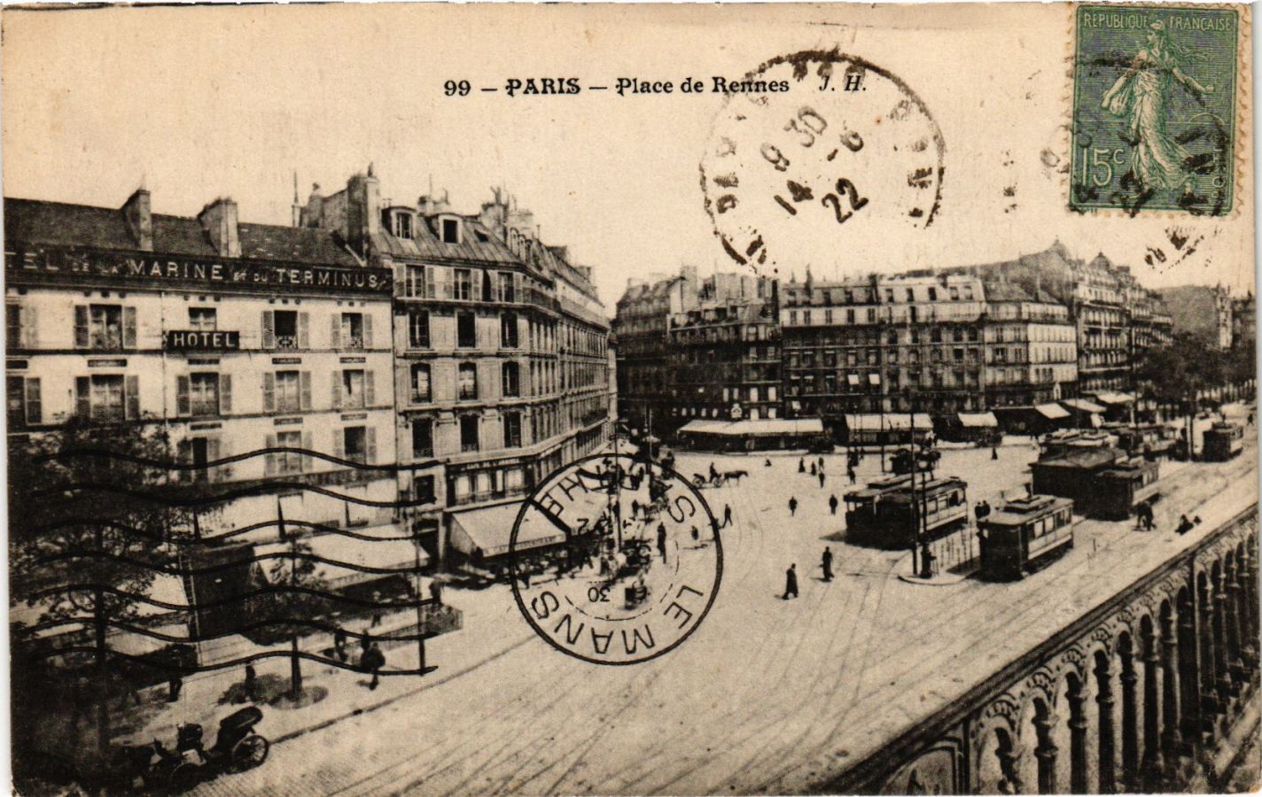 CPA Paris 6e Paris-Place de Rennes (312708) | eBay.de