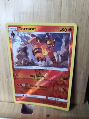 TORRACAT🏆Holo 25/149 Sun & Moon (Genuine) Pokemon Card🏆 | eBay
