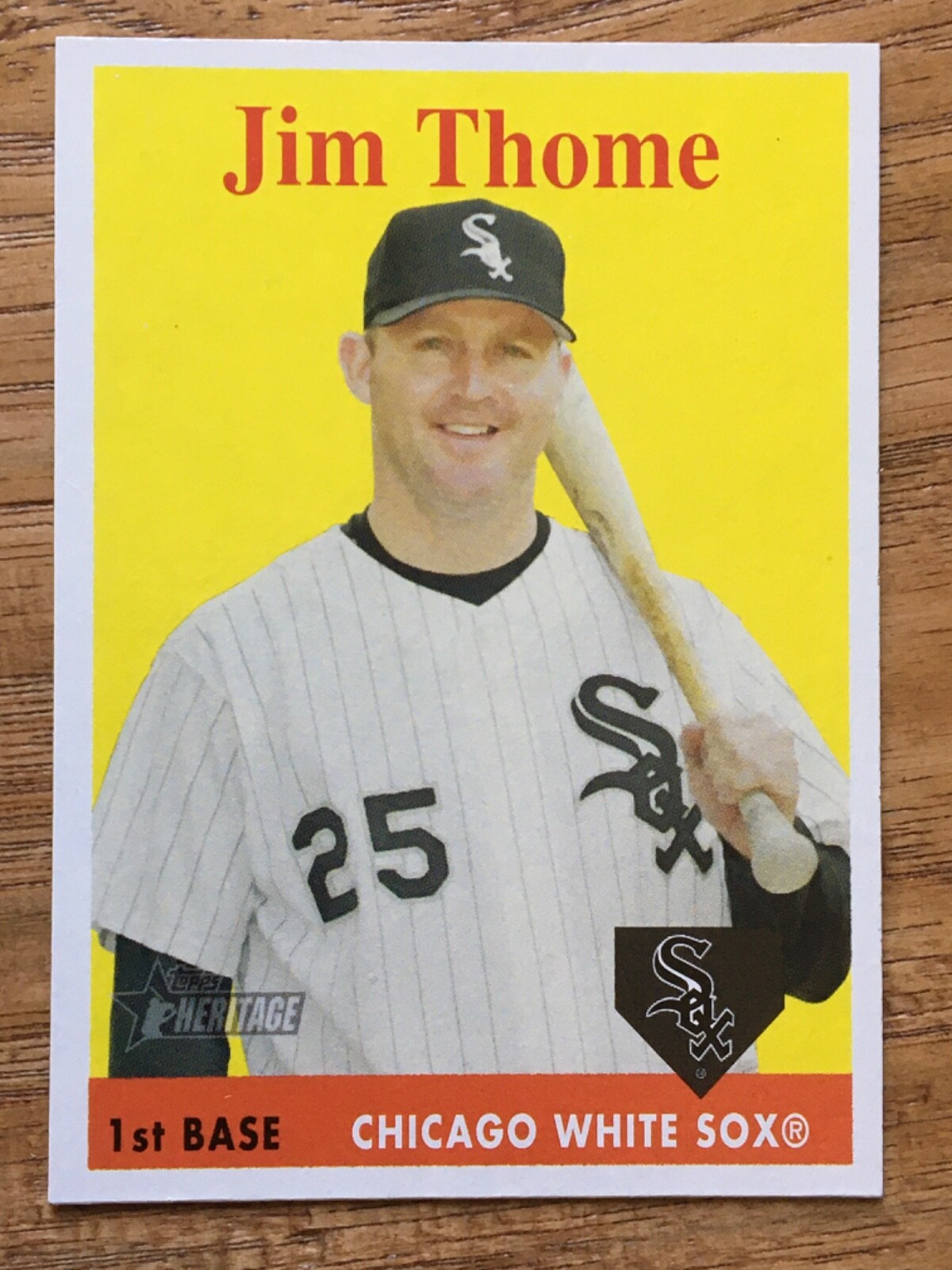 2007 TOPPS HERITAGE BASEBALL JIM THOME CARD No.33 Chicago White Sox | eBay
