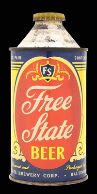 Free State Beer of Baltimore, Maryland NEW Sign: 12x24" USA STEEL XL- 3 ...