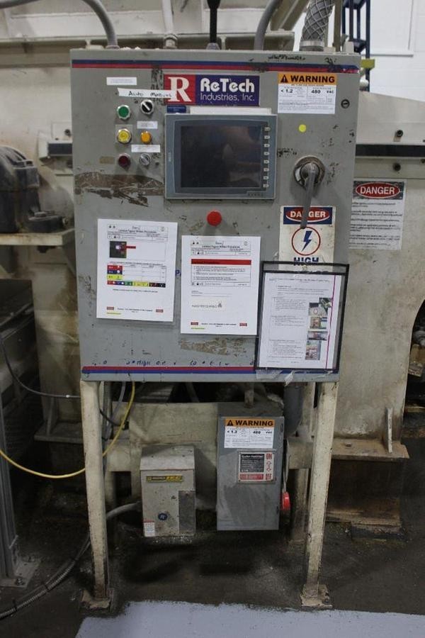 75 HP RETECH GRANULATOR SHREDDER WITH HOPPER (NO INFEED CONVEYOR) | eBay