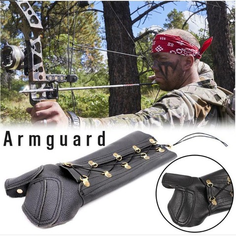 Archery Arm Guard Sleeve Left Hand Glove Bracer Protector Recurve Bow ...