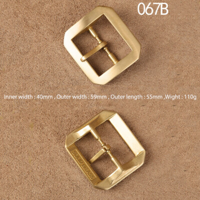 Octagonal Solid Brass Pin Belt Buckle for Men Women Leatherwork craft ...