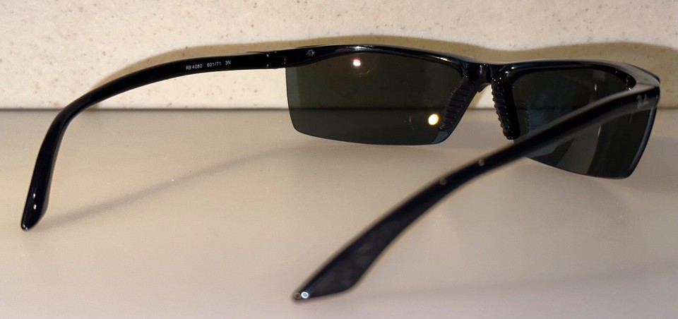 NEW Ray Ban Unisex Wrap Around Acetate Sunglasses Italy 4080 W/Case | eBay