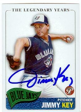Jimmy Key autographed baseball card (Toronto Blue Jays) 2005 Topps ...