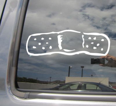 Bandage - Dent Damage Repair Car Laptop Bumper Window Vinyl Decal ...