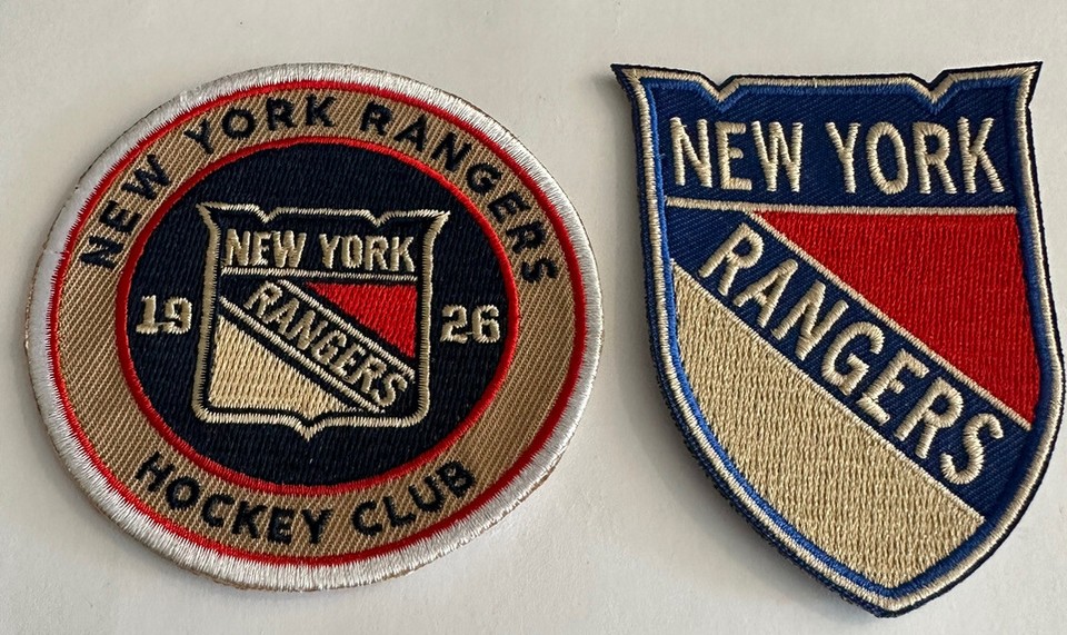 (2)-NEW YORK RANGERS VINTAGE STYLE EMBROIDERED IRON ON PATCHES ...