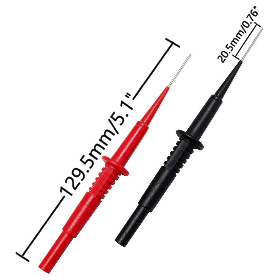 AideTek needle tipped tip test leads set for FLUKE multimeter TLP20158 ...