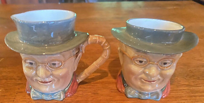 Mr. Pickwick C Dickens Beswick Eng 1118 and 1119 Cream&Sugar | eBay