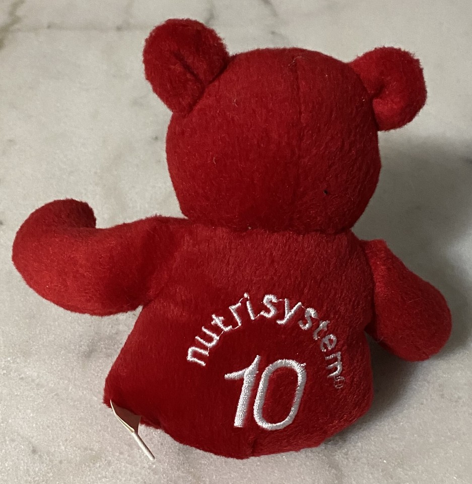Nutrisystem NutriBear 10 lb. Weight Loss Plush 8-Inch Red Pound Bear | eBay