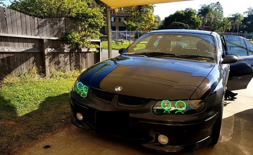 Holden VX VU Altezza Headlights with Quad RGB Halos | eBay Australia