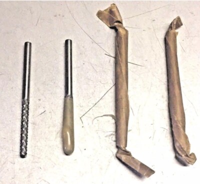 Irwin Carbide Rotary Rasp Bits 1/8” Shank Dremel RotoZip Tile Cement ...