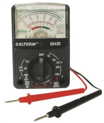 NEW Calterm 66420 ANALOG BATTERY MULTIMETER ELECTRICAL Multi-Tester ...