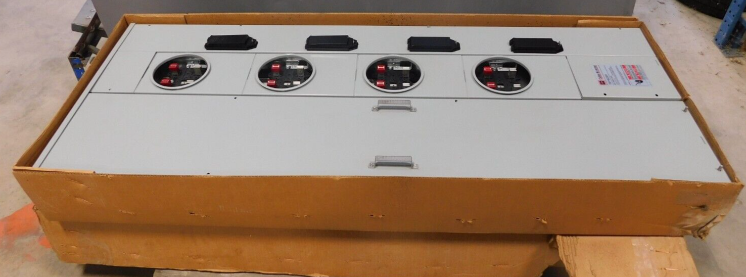 Eaton 4-Gang Meter Pack Combo 600A/200 Amp 1Ph Ring Type Socket ...