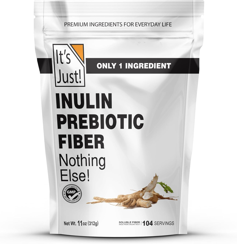 - Inulin Prebiotic Fiber, Water Soluble, Chicory Root Powder, Promotes ...