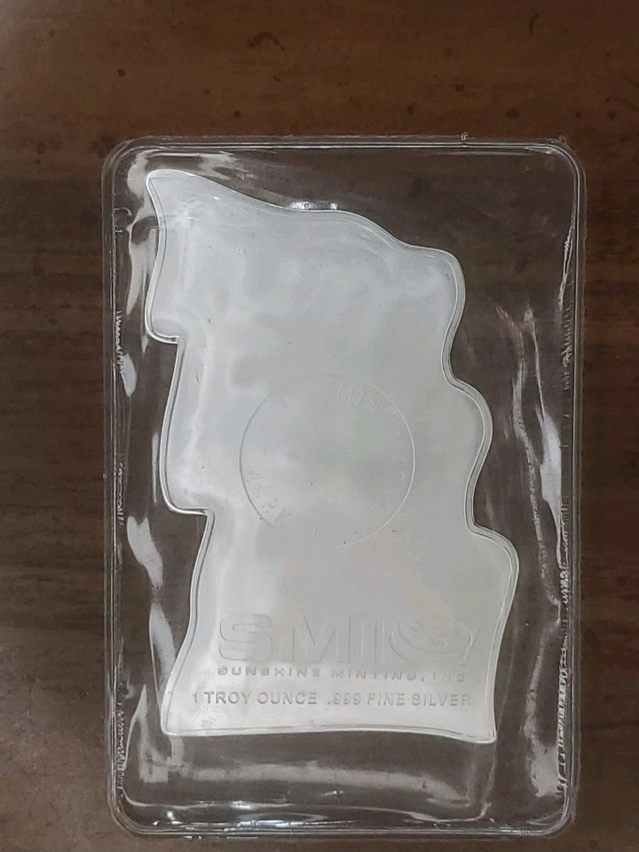 SMI Wavy Flag Silver Bar 1 Oz .999 Fine Silver, Sealed in Plastic | eBay