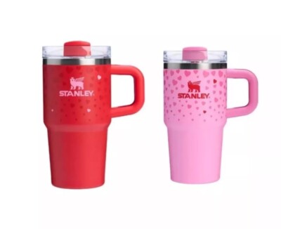 Stanley Cup Valentine’s Day 2025 Ruby Red Sweet Hearts 20 oz - 2 Pack ...
