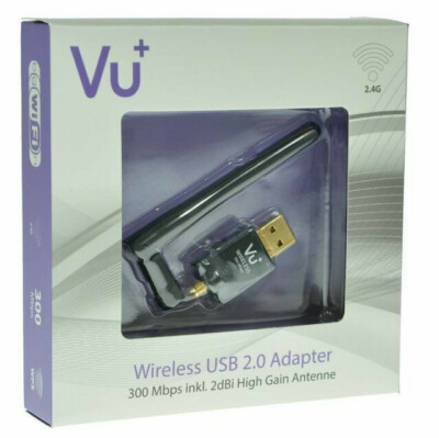 WIFI ADAPTER Vu+ WIRELESS USB 2.0 STICK 300 Mbps 2.4 Ghz ZERO DUO UNO ...